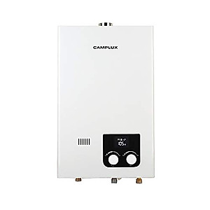 Camplux Tankless Water Heater, 2.64 GPM On Demand Instant Hot Water Heater, Propane Tankless Water Heater Indoor, White