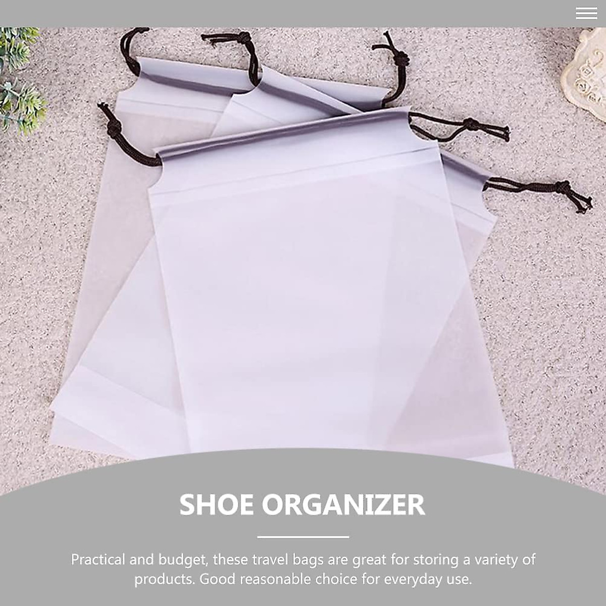 HEALLILY 40pcs Eyelash Packaging Bag Travel Makeup Bags Lash Pouch Eva Drawstring Bags Cosmetics Storage Pouch Small Frosted Packaging Bag Lash Organizer Bag Lash Packing Bags