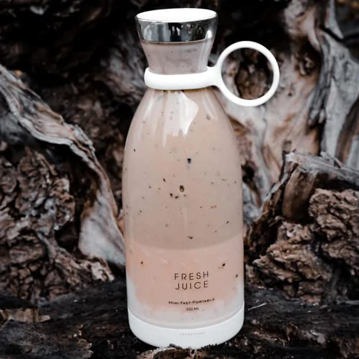 DeFyned Personal Travel Blender for Fresh Juice, Smoothies and Shakes, Portable Size Blender, Wireless Charging USB Blender (White)