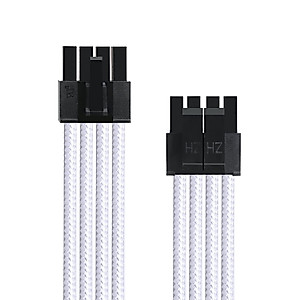 18AWG CPU Cable for EVGA, 70CM Male to Male PSU 8 Pin to 4+4 Pin EPS Sleeved Cable for EVGA G+ G2 G3 G5 G6 GA GM GT P2 P3 P5 P6 P+ T2