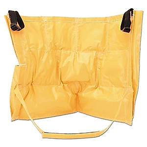 Rubbermaid Commercial Products Supply Organizing Caddy for Brute Trash Cans, Yellow, Tool Organizer Storage for Spray Bottles/PaperTowels/Gloves/Scrub Brush