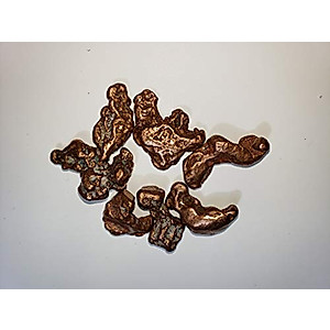StarStuff.Rocks Premium Pure Natural Solid Copper Nuggets - 2 Ounces - Healing Energy, Mineral, Mental Agility, Grounding, Eurythymy, Metaphysics