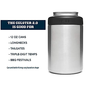 YETI Rambler 12 oz. Colster Can Insulator for Standard Size Cans, Stainless