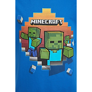 Minecraft Boys Creeper & Characters 3 Pack T-Shirt SetBlack/Gray Heather/Blue8
