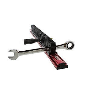 ABN Universal Magnetic Hand Tool Holder in Red – Screwdriver Storage Organizer Tray Rack for Up to 16 Tools