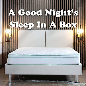 HIROHRTV Twin Size 10-Inch Cool Gel Memory Foam Innerspring Hybrid Mattress - Medium Firm, CertiPUR-US Certified, Mattress in a Box, Twin Support and Pressure Relief, Enhanced Breathability (Twin)