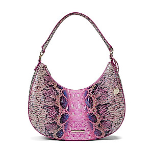 BRAHMIN Ombre Melbourne Bekka Shoulder Bag Pink Cobra One Size