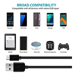 Genuine Charging 1A Wall Kit Upgrade Compatible with Panasonic Lumix CM1 as a Replacement Plus Detachable Hi-Power MicroUSB 2.0 Data Sync Cable! (Black 110-240v)