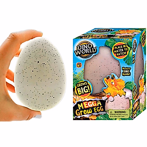 JA-RU Giant Dinosaur Egg Growing Toys (1 Eggs Assorted) Magic Surprise Hatching& Grow in Water Animals for Kids, Boys & Girls. Bulk Jurassic Party Favors Easter Basket Fillers. 1747-1s