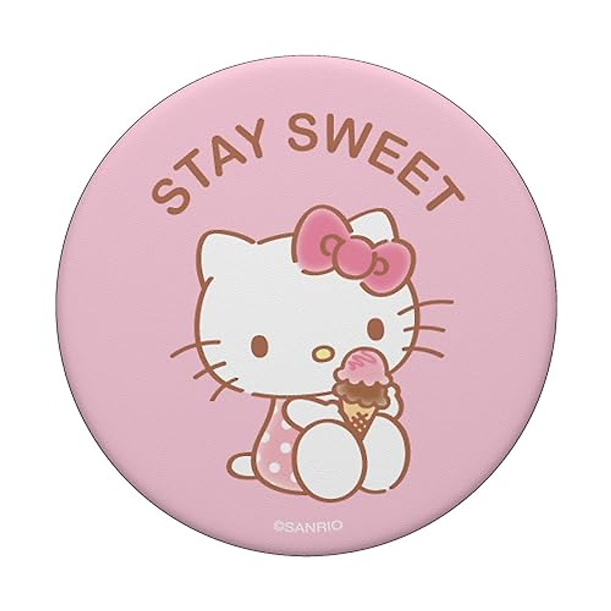 Hello Kitty with Ice Cream Pink Stay Sweet PopSockets Standard PopGrip