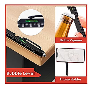 Gifts for Men,Stocking Stuffers Gifts for Men,Cool Gadgets for Men,Father' Day Gifts for Dad from Daughter Son Wife,Gifts for Dad with LED Light Stylus Bottle Opener Ruler Screwdriver