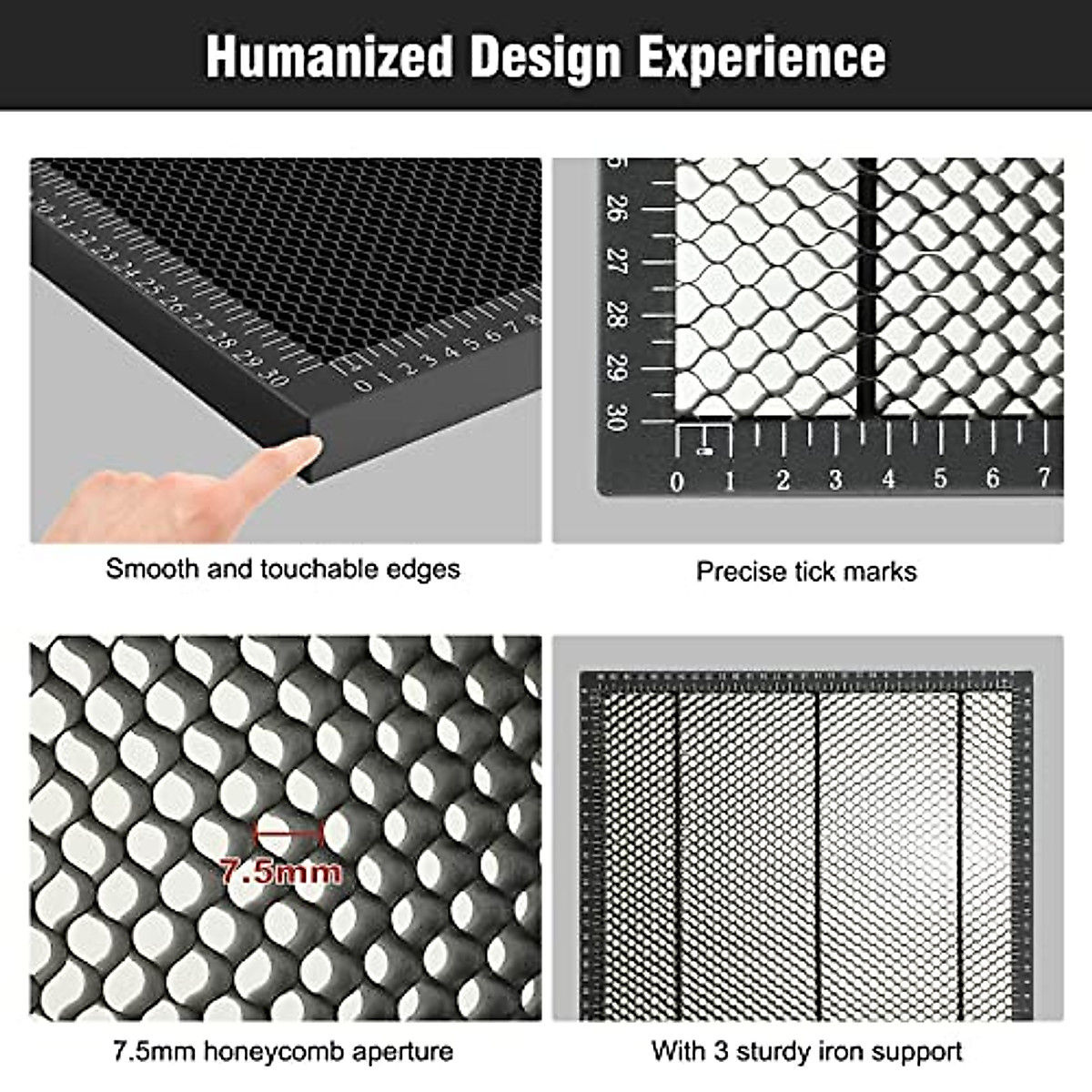 KENTOKTOOL Honeycomb Working Table for Laser Engraver and Cutter, Laser Honeycomb Bed for LE400PRO Engraving Machine, 330 x 330mm Working Area for All Laser Cutting Machine (No Assembly Required)