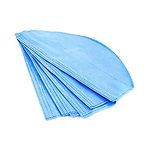 LIFESOFT Disposable Scrub Caps Working Dental Hats Tie Back Closure Blue (100)