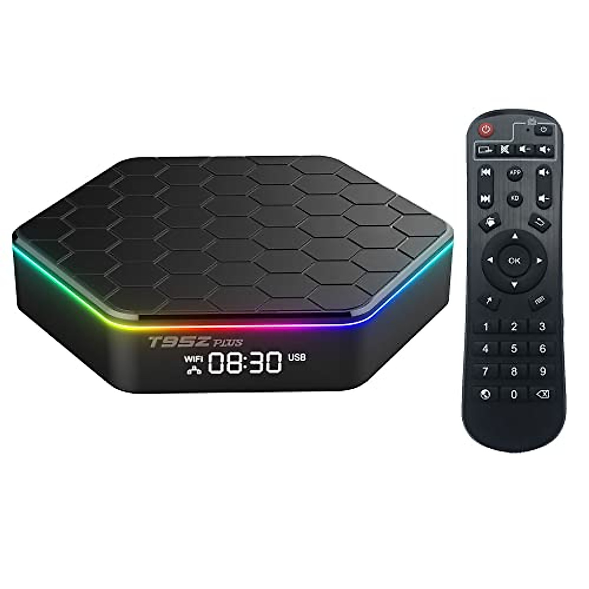Android 12.0 TV Box T95Z Plus Android Box 4GB RAM 32GB ROM Support HD 6K/ 3D/ H.265 100M LAN 2.4/5G Dual WiFi BT 5.0 Android Box