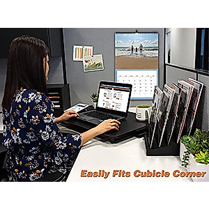 Victor Adjustable Laptop Standing Desk, 29”x18.5, Black