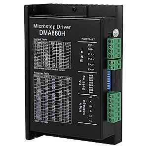 CNC Stepper Motor Driver, 18‑80VAC Stepper Motor Driver, Stepper Motor Accessories Good Performance DMA860H for Stepper Motor
