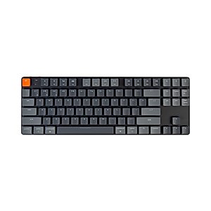 Keychron K1 SE, 87 Keys Ultra-Slim Wireless Bluetooth/USB Wired Mechanical Keyboard with RGB LED Backlit, Low-Profile Gateron Mechanical Brown Switch Compatible with Mac Windows