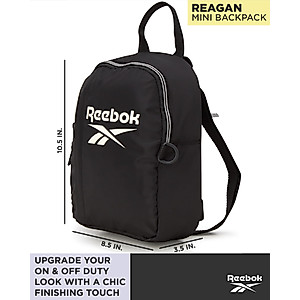 Reebok Women's Backpack - Heritage Lightweight Mini Shoulder Purse - Travel Gym Bag for Kids, Teens, and Adults, Size One Size, Sweet Lavender