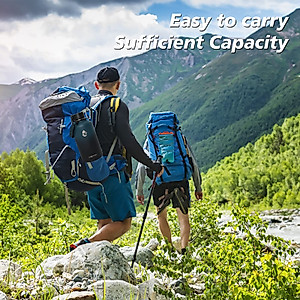 ZAKVOP 64 oz Insulated Water Bottle with Straws&3 Lids, Half Gallon Water Bottle Stainless Steel Double Walled, Big Water Jug with Paracord Handle, Large Metal Water Bottle for Gym