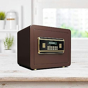 Security, Safe Safety Electronic Fingerprint Password Money Key Cabinet Safe For ID Papers, A4 Documents, Laptop Computers, Jewels 35 * 30 * 30cm, Black-1