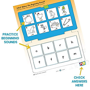hand2mind Learn to Read with BOB Books & VersaTiles Advancing Beginner Set, Early Reader Books, Phonemic Awareness Workbook, Kindergarten Phonics Learning Activities, Science of Reading