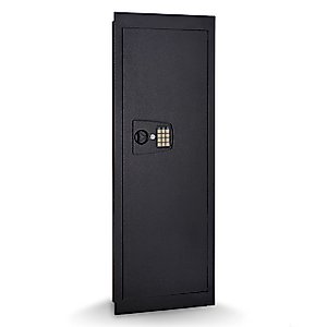 SnapSafe in Wall Long Gun Safe - Secure Heavy Duty Flush Security Safe with Digital Keypad - Use as a Gun Cabinet, Rifle Safe, or Home Safe for Valuables - Installs in Minutes, 44 x 16.25 x 4 Inches