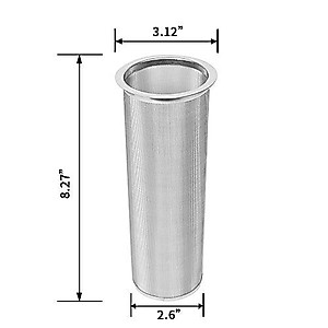 Cold Brew Coffee Maker Filter for 2Quart/64ounce Wide Mouth Mason Jar-Iced Coffee&Tea&Fruit Maker-Food-grade 304 Stainless Steel coffee Filter-Free silicone seal gasket&Coffee Scoop.(Jar NOT Included)