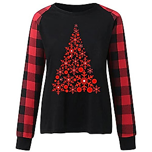 Christmas Tshirts Shirts for Women Holiday Teacher Outfits for Women Santa Costume Outfit Women Christmas Stocking Stuffers
