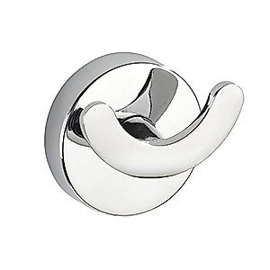 WENKO, Chrome, Towel Vacuum-Loc System, No Drilling Wall Hook, Rustfree, Dimensions 1.57 x 2.56 x 2.36 in, 4x6,5x6 cm