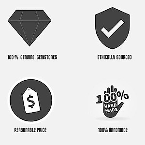 Gempires Natural Aquamarine Chips Bar Bracelet, March Birthstone, Energy Healing Crystals, Gift for Her, Gemstone Jewelry 8 inch (Aquamarine)