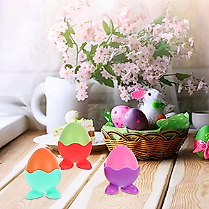 BESTOYARD 12pcs Silicone egg tray makeup sponge drying stand sphere egg cups for display breakfast maker egg boiler molds cup easter egg cups egg topper poached eggs storage