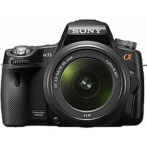 Sony Alpha SLTA33L DSLR with Translucent Mirror Technology and 3D Sweep Panorama (Black)