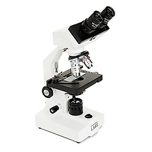 Celestron – Celestron Labs – Binocular Head Compound Microscope – 40-2000x Magnification – Adjustable Mechanical Stage – Includes 2 Eyepieces and 10 Prepared Slides