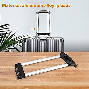 RDEXP 51cm Stretchable Length Travel Luggage Telescopic Handle Replacement Spare Part Suitcase Pull Drag Rod G003 20inch Suitable for 20-inch suitcase