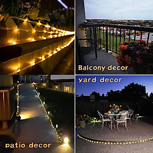 Solar Rope Light Waterproof IP65 39FT 100LEDs Outdoor LED ‎Solar Outdoor Lights for Party Garden Yard Home Wedding Christmas Halloween Holiday Tree Decoration Lighting