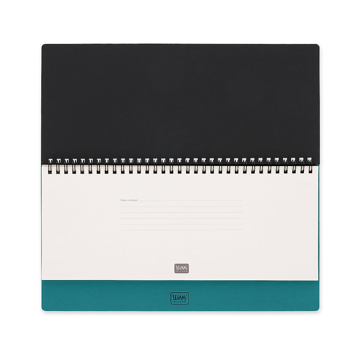 Legami - Desk Planning, 13 Months, from January 2024 to January 2025, Spiral Binding, One Week by Page, Holiday Plan, International Parties, Address Book, 29x15 cm, Malachite green
