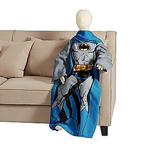 Northwest Comfy Throw Blanket with Sleeves, Youth - 48 x 48 Inches, Batman