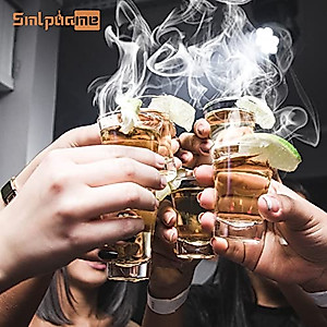 Smlpuame Cocktail Smoker Kit with Torch, Old Fashioned Bourbon Whiskey Drink Smoker Kit with Four Kinds of Wood Chips (No Butane)