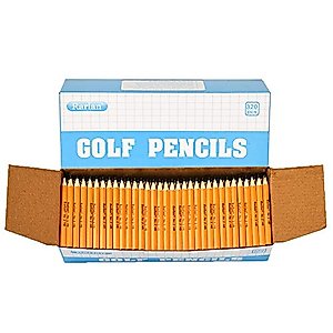 Rarlan Golf Pencils, 2 HB, Pre-Sharpened, 320 Count Bulk Pack