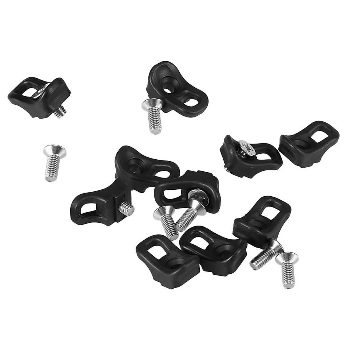 doorslay Pad Eye Kit 10 Pack Kayak Eyelet Tie Down Loop Deck Fitting Bungee Cord Kit Rigging Outfitting for Boat Kayak Deck Rigging Kit