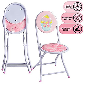 Idea Nuova JoJo Siwa 3 Piece Table and Chair Set, Multicolor