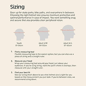 Retrospec Dakota Bike Helmet - Skateboard Helmet Premium Protection Multi-Sport Bike, BMX, Skating, Scooter, and Skate Helmet 10 Vent ABS Hard Shell Shock Absorption with 2 Detachable Washable Liners