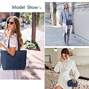 Handbags for Women, JOSEKO Fashion Tote Shoulder bags Crossbody Bags Top Handle Satchel Hobo 3pcs Purse Set