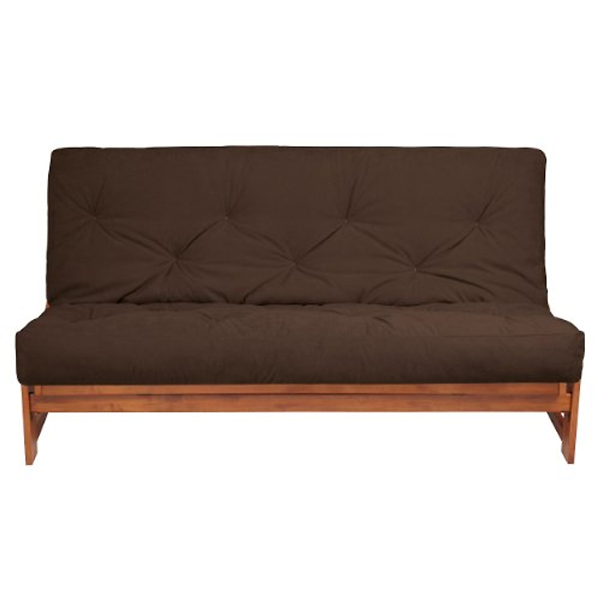 TRUPEDIC Standard Futon Mattress, Full, Suede Chocolate