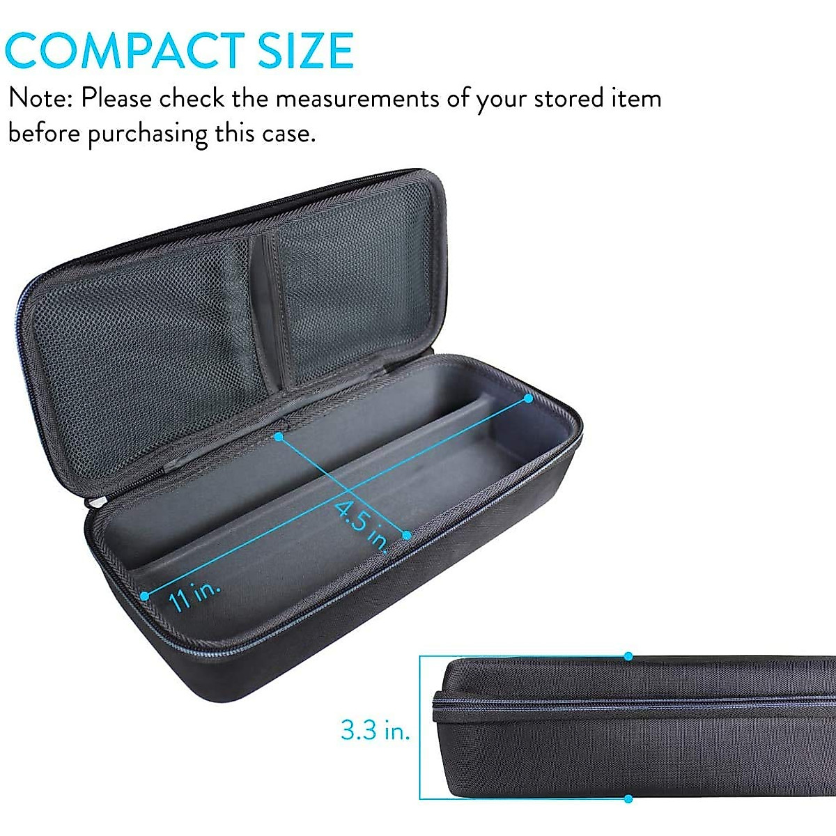 TUDIA EVA Empty Carrying Case for Hot Wheels Track and Cars, Hard Storage Travel Portable Case Bag [Case ONLY, Hot Wheels NOT included]