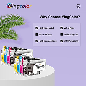 LC3037 BK/C/M/Y Ink Cartridges Super High Yield Compatible Replacement for Brother LC3037 LC3037XXL LC3039 for Brother MFC-J5945DW MFC-J6945DW MFC-J5845DWXL MFC-J6545DWXL Printer (8 Pack)