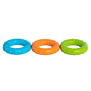 Fat Brain Toys Silly Rings - Three Magnetic Sensory Rings for Babies & Toddlers