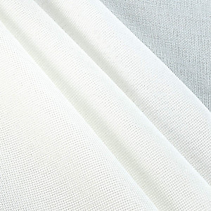 Vintage Poly Burlap White, Fabric by the Yard