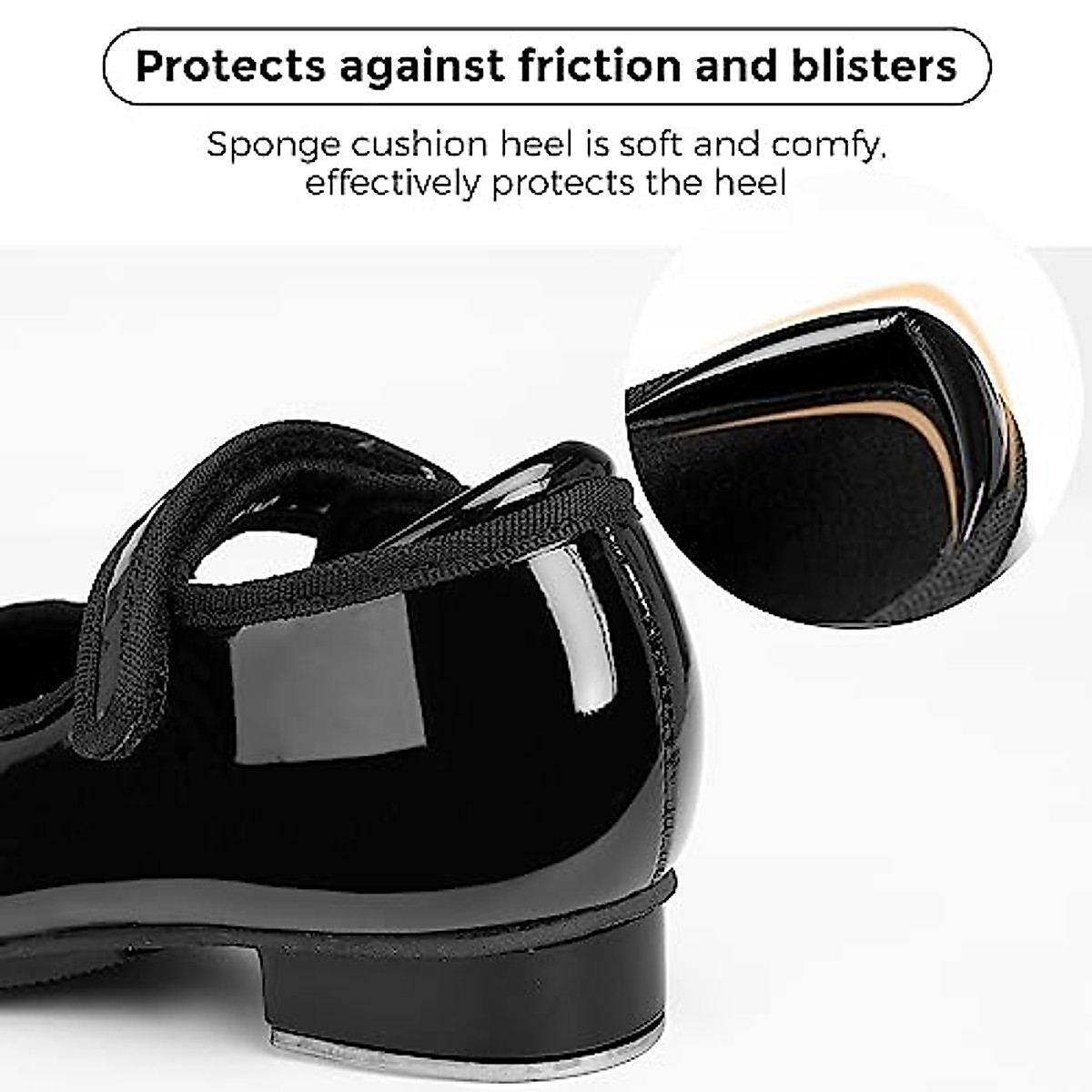 Stelle Tap Shoes for Girls Boys PU Leather Non-Slip Dance Shoes for Toddler/Little Kid/Big Kid (Black,11ML)