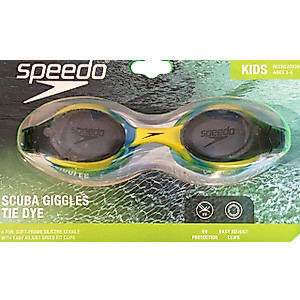 Speedo Kids Scuba Giggles Tie Dye Goggles - Blue